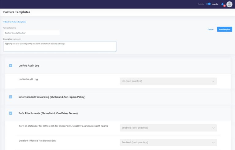 SaaS Security Management for MSPs - Security Baseline